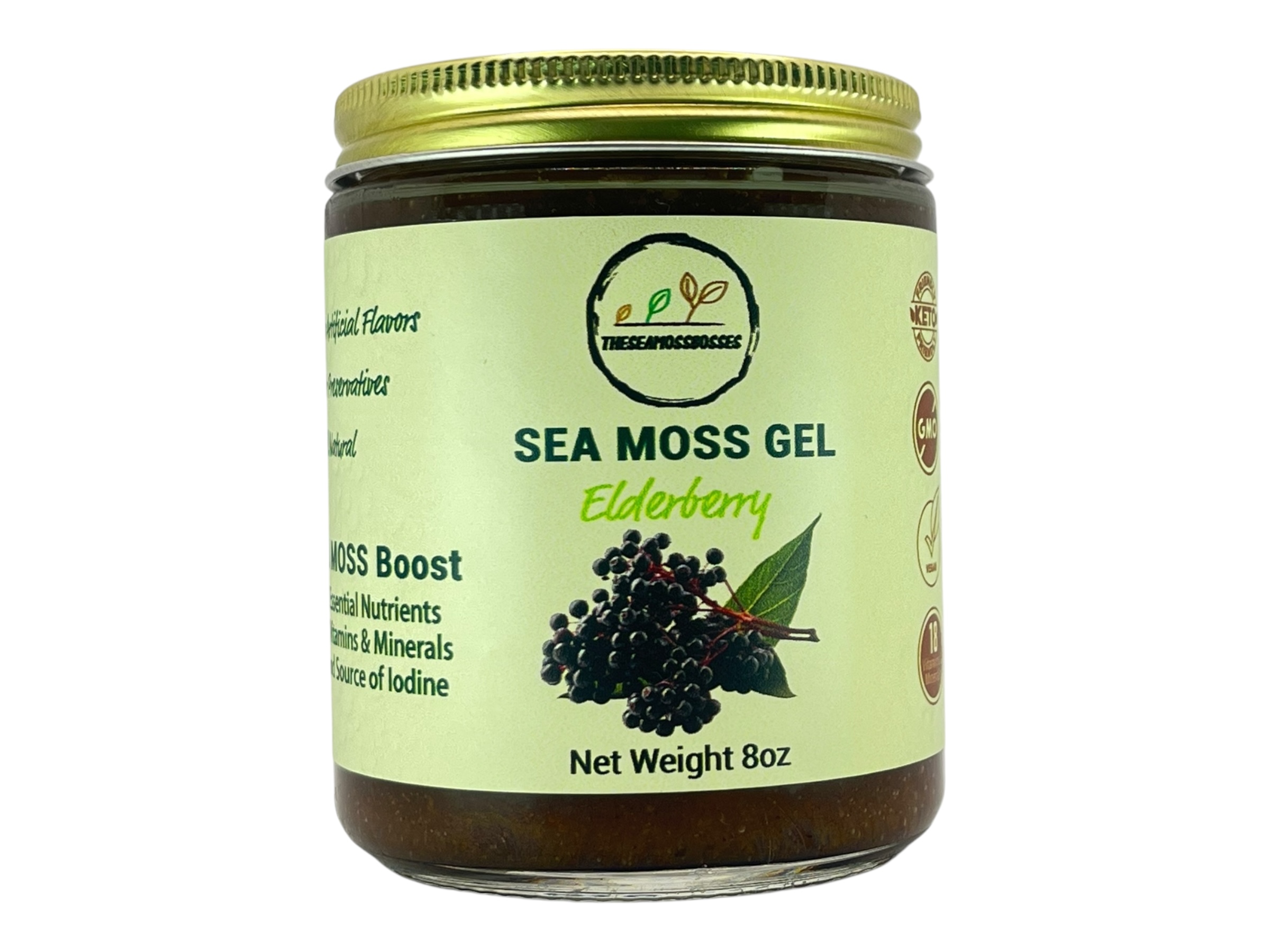 Elderberry Sea Moss Gel | #1 Proven Sea Moss Products